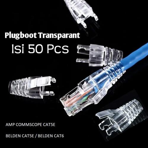 Jual Plug boot RJ45 transparant / Plug boot RJ45 bening cat5e cat6 ...