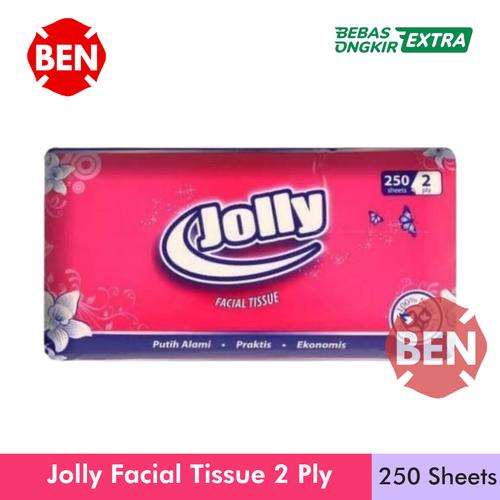 Jual Jolly Facial Tissue 250 Sheets 2 Ply Tissu Tisu Wajah Murah Refill ...