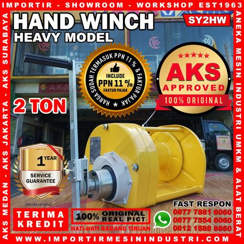 Jual Hand winch / Boat winch / katrol manual 2 Ton Heavy duty AKS-SY2HW ...