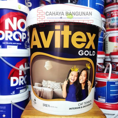 Jual Avitex Gold Pail Cat Tembok Interior Exterior Putih Tinting 20 25 ...