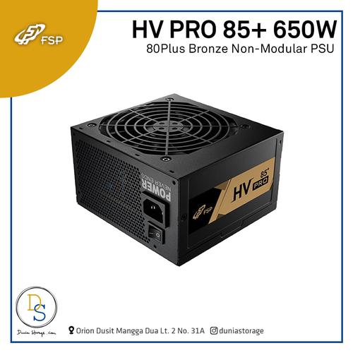 Promo FSP HV PRO 85+ PSU 650 Watt | 80+ Bronze Non Modular Cicil 0% 3x ...