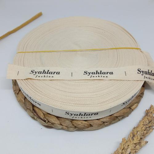 Jual label cotton piterban / label katun / label sablon / label pakaian ...