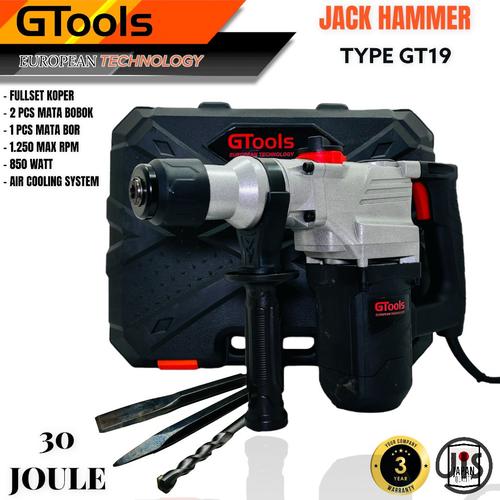 Promo Mesin bobok beton gtools Eropa GT19 hammer drill bor tembok Jack ...