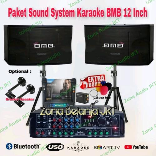 Jual Paket Sound System Speaker BMB 12 Inch Amplifier Mic Cocok Buat ...