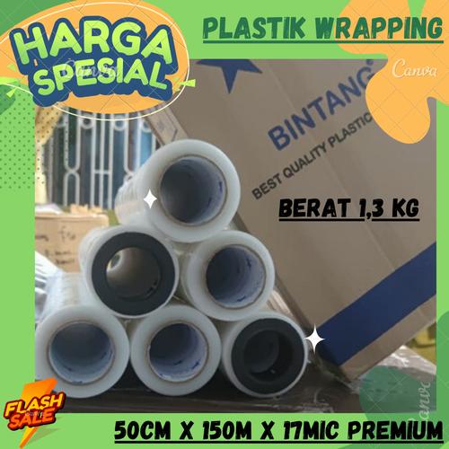 Jual PLASTIK WRAPPING UK 50CM X 150M WRAPING PREMIUM ( Berat 1,3 kg ...