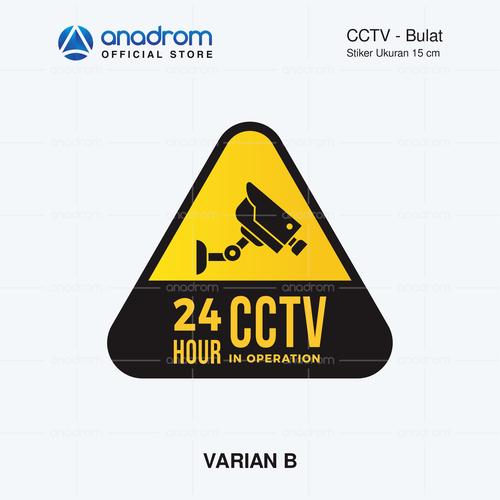 Jual Sticker CCTV Segitiga| Stiker Kamera Pengawas | 15 cm | Anadrom ...