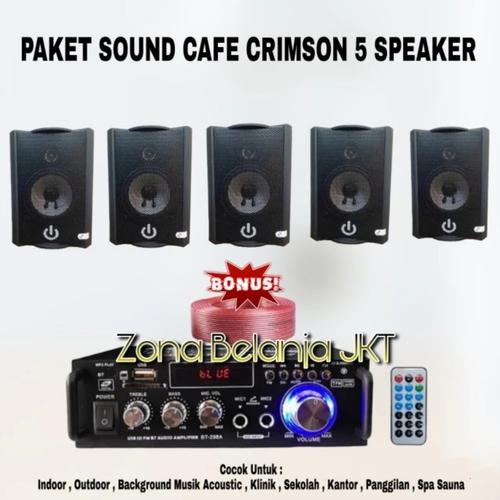 Jual Paket sound system outdoor dan indoor 5 speaker siap pakai full ...