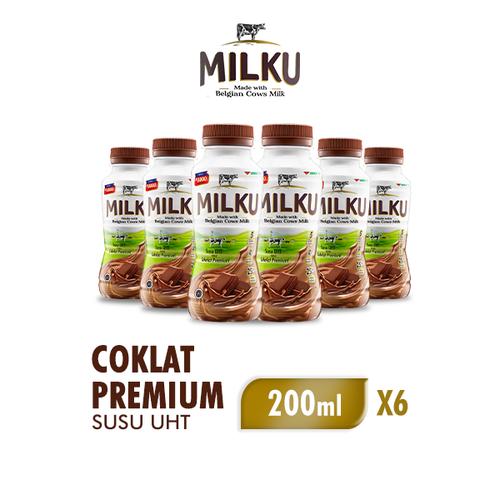 Jual Milku Susu UHT Rasa Cokelat 200ml x 6 pcs - - Wings Official Store ...