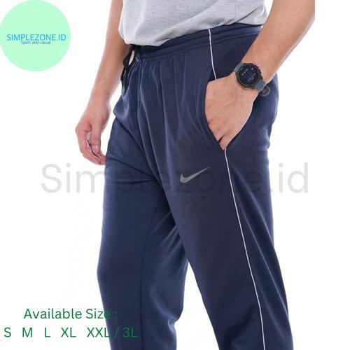 Jual Celana Training Panjang Navy Strip 1 N01 Casual Sporty - Kuning, L ...