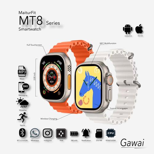 Jual Smartwatch 8 Ultra Series MT8 Ultra NFC Multifunction - GawaiPedia ...