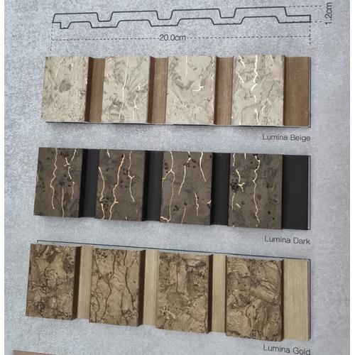 Jual wood panel 3d wpc wallpanel pvc kayu 300 cm 3 meter partisi wall ...