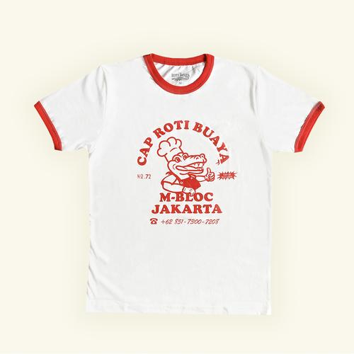 Jual Baju Kaos Putih - Cap Roti Buaya Edisi M Bloc Space - S - Jakarta ...
