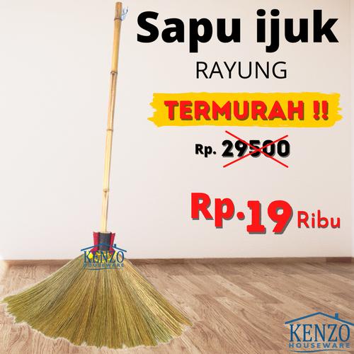 Jual Sapu Lantai Ijuk Rayung Sapu Lantai Jerami Jumbo Gagang Bambu ...