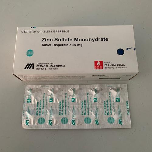 Jual Zinc Sulfat Monohydrate - Tablet Dispersible 20 mg / Obat Diare ...