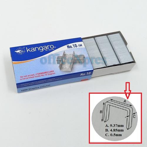 Jual Isi Staples Kecil No 10 / Isi Hekter No 10 / Necis No 10 Kangaro ...