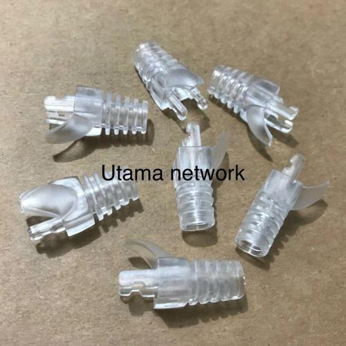 Jual Plugboot rj45 transparan bening / plug boot RJ45 cat5e cat6 bening ...