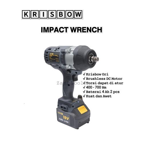 Jual Mesin Cordless Impact Wrench Krisbow Pro 18V 700 Nm - Kab. Bekasi ...