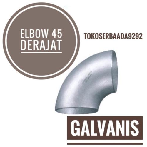 Jual Elbow SGP 45 derajat 2" inch / DN50 Galvanis - Jakarta Pusat ...
