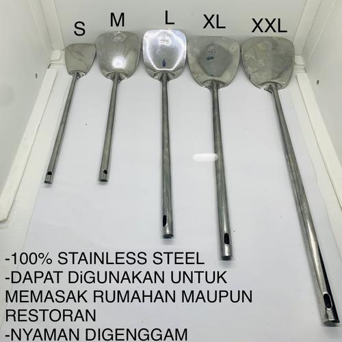 Jual SPATULA SOTEL SODET SUTIL TERUSAN STAINLESS STEEL KECIL BESAR ...