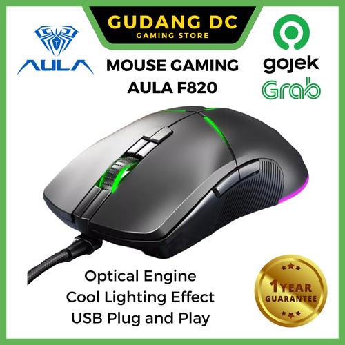 Jual Mouse Gaming Slanted Eyes BLACK or WHITE color AULA F820 - Hitam ...