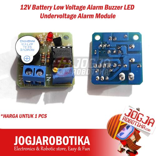 Jual 12V Battery Low Voltage Alarm Buzzer LED Undervoltage Alarm Module ...
