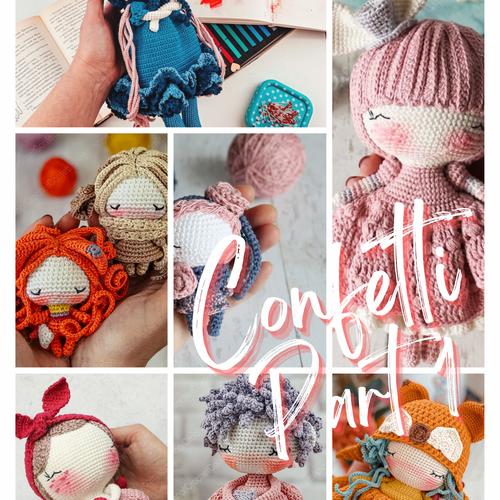 Jual [e-pattern] Pola Rajut Amigurumi Pattern Tutorial Confetti Part 1 ...