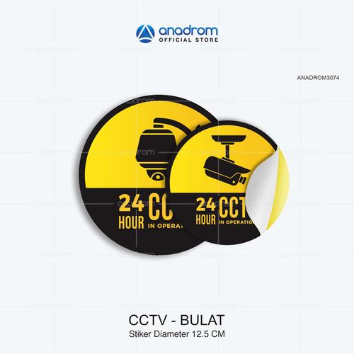 Jual Sticker CCTV Bulat | Stiker Kamera Pengawas 12,5 cm | Anadrom 3074 ...