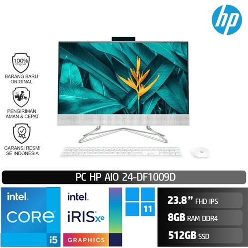 Jual PC HP AIO 24 DF1009D 397J5PA [i5-1135G7 8GB 512GB SSD 23.8″ W11+OHS] - Kota Surabaya - ZATA ...