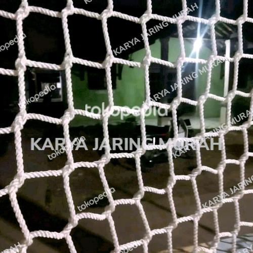 Jual jaring tali nilon kotak lubang 10cm,jaring outbond, jaring panjat ...