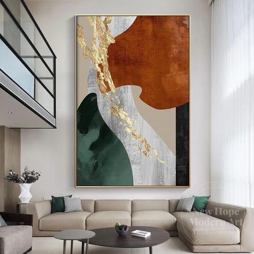 Jual lukisan canvas abstract besar,cantik hiasan dinding , include ...