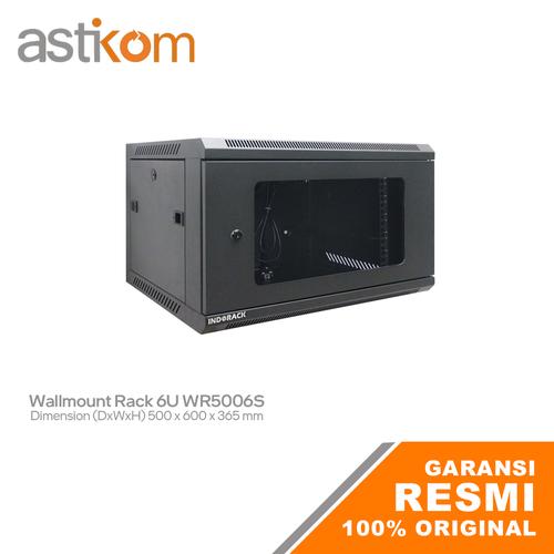 Jual Wallmount Rack 6U indorack WR5006S 19" Single Door Rak Server ...