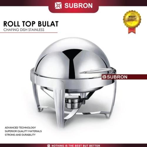 Jual Roll Top Chafer Chafing Dish Prasmanan food warmer 6,8 Ltr - Kota ...