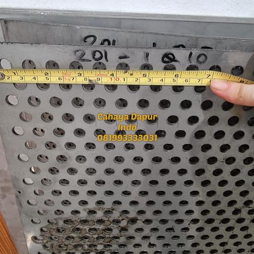 Jual Perforated screen 10mm tebal 1mm/PLAT STAINLESS 1mm 201 LUBANG ...