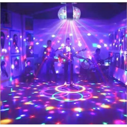 Jual Lampu disko disco E27 Dua arah full warna led putar colour rainbow ...