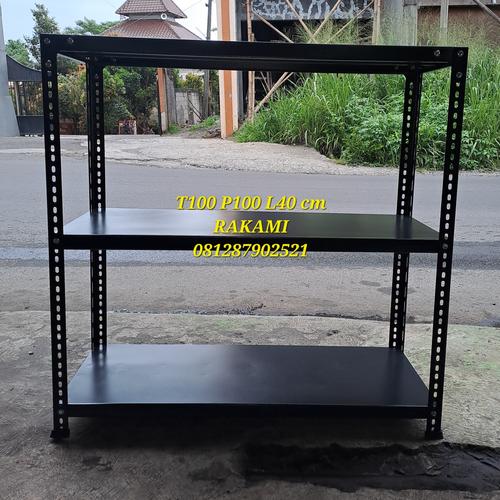 Jual Rak Besi Siku 3 Susun T100 P100 L40 cm - Kab. Bogor - Rakami ...