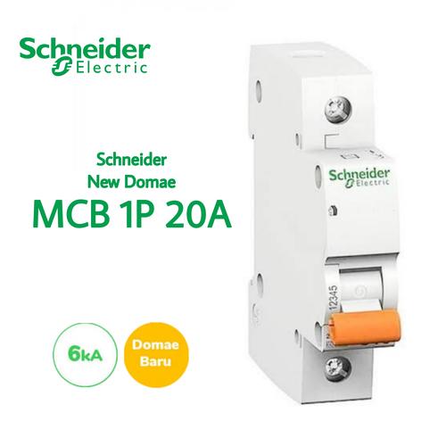 Jual MCB NEW DOMAE 6kA SCHNEIDER 1P 20A DOMF01120 - Jakarta Barat - LED Lighting Store | Tokopedia