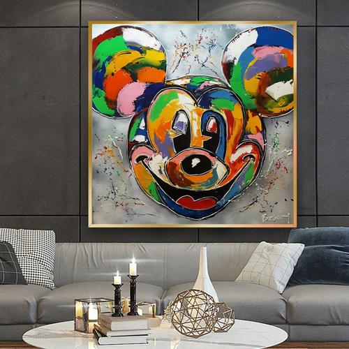 Jual lukisan canvas modern cartoon - custom lukisan - pop art ...
