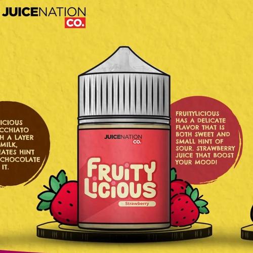 Jual JNC Fruitylicious Strawberry 60ML by Juicenation Liquid Fruity ...