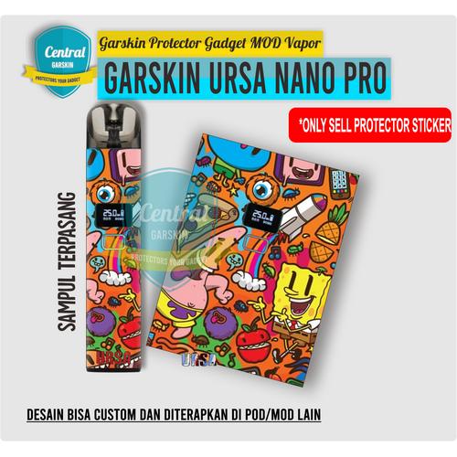 Promo Sticker SKIN Garskin URSA NANO PRO - DOODLE ART ORANGE - Kab ...