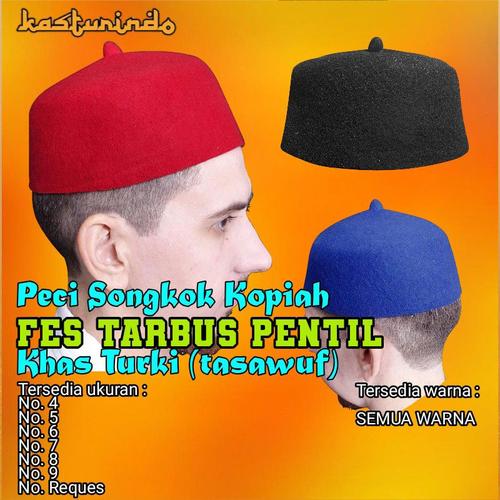 Jual Peci Songkok Kopiah Fez Fes Tarbus Tuki Turkey Pentol Pentil Sufi ...