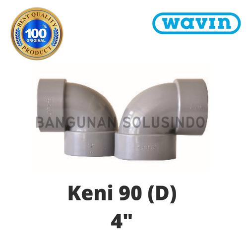 Jual Wavin Elbow/Knee/Keni 90° (D) 4 Inch / Fitting Pipa PVC - 4 ...