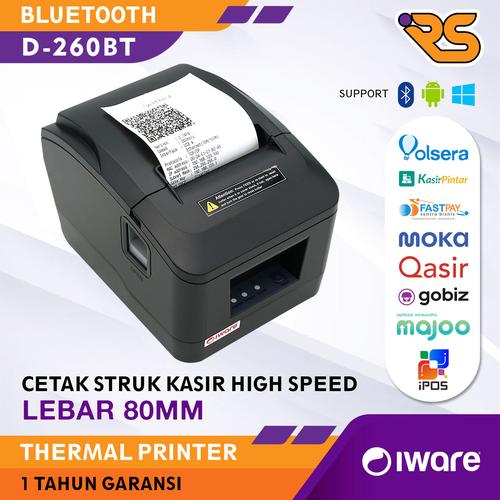 Jual PRINTER KASIR THERMAL BLUETOOTH IWARE IW-D260BT IW D260BT D260 BT ...