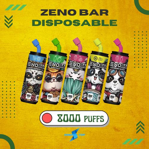 Jual ZENO BAR DISPOSABLE 8000 PUFF SEKALI PAKAI 20ml - Stroberi Kiwi ...