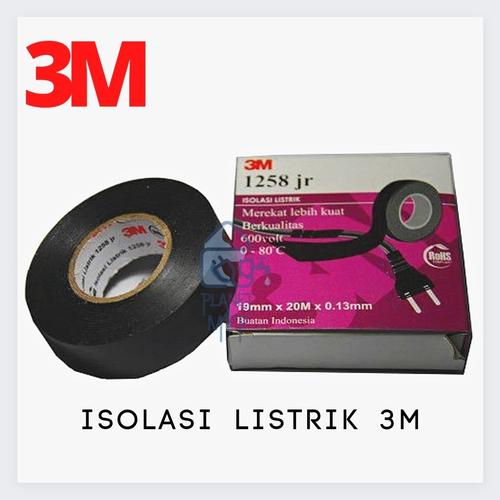 Jual Isolasi Listrik 3M 1258 jr / Isolasi Hitam / Isolasi Kabel - Kota ...