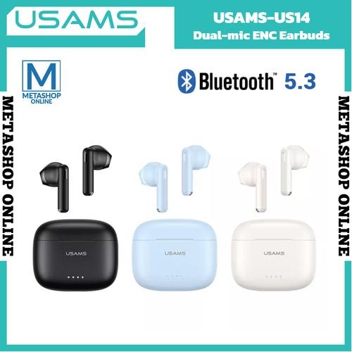 Jual USAMS US14 ENC Dual Mic Noise Cancelling TWS Wireless Earphone BT ...