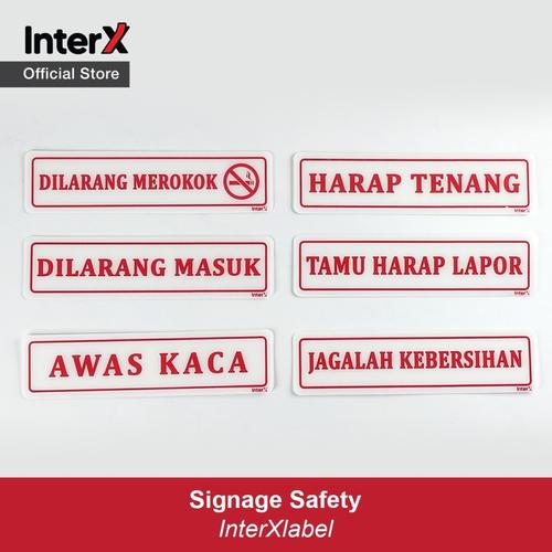 Jual Sticker Sign Akrilik Safety/Papan Tanda Signage/Sign Board/Papan ...