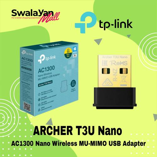 Jual TPLINK Archer T3U Nano AC1300 Nano Wireless MU-MIMO USB Adapter ...
