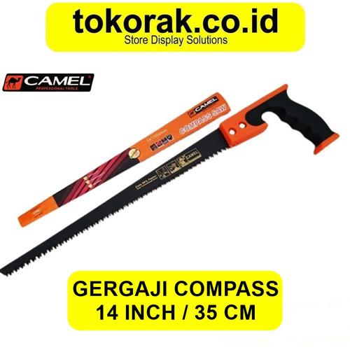 Jual GERGAJI KAYU LANCIP 14 INCH CAMEL GERGAJI KOMPAS COMPASS SAW ...