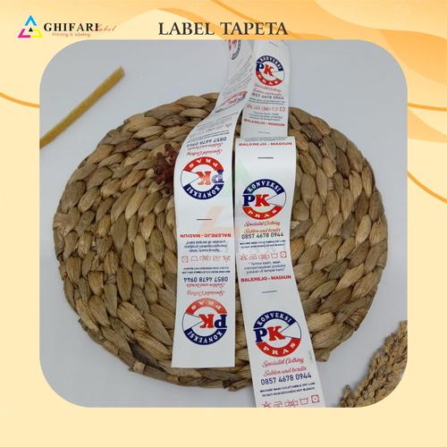 Jual label satin tebal / satin print / satin import / label wahing ...