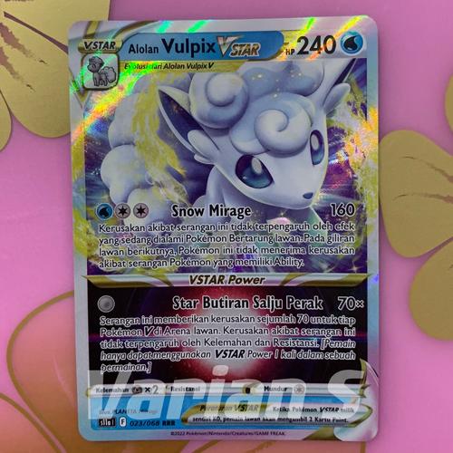 Jual Pokemon TCG Indonesia Alolan Vulpix Vstar S11a 023 V Star - Kab ...